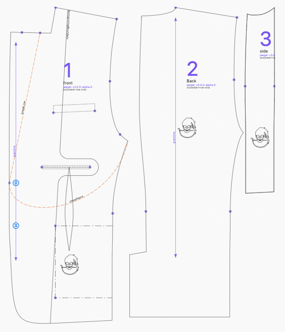 [bug]: [Jaeger] Front, Back, and Side parts are incorrectly short · Issue #2881 · freesewing ...