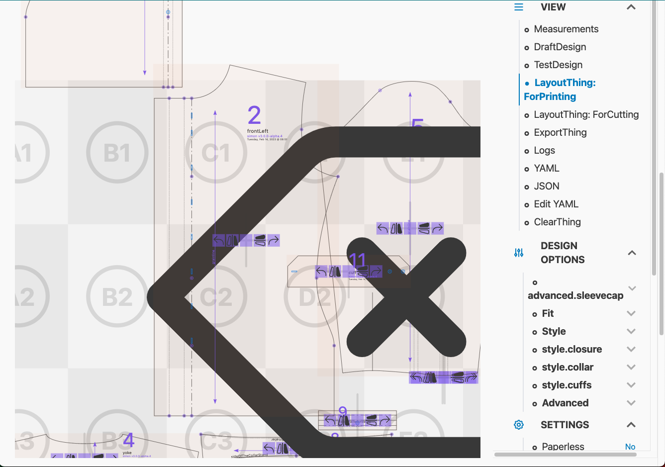 [bug]: Part reset button is huge in LayoutThing: ForPrinting · Issue #3539 · freesewing ...