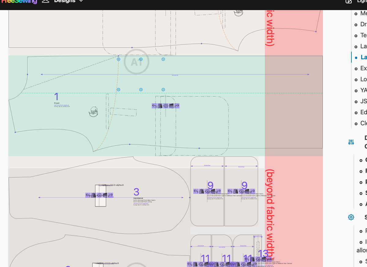 [feature]:(lab): Warn if part extends beyond fabric width in Cutting Layout · Issue #3670 ...