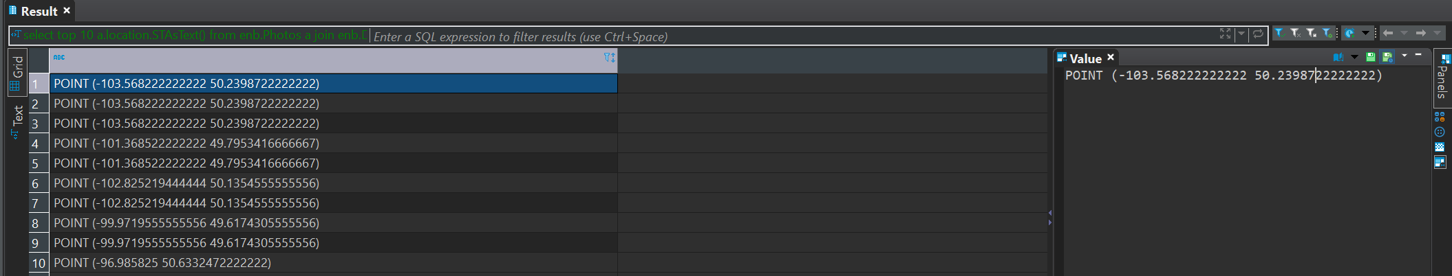 Geometry Viewer for Spatial Data Query Results · Issue #4222 · dbeaver ...