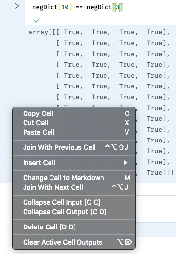 Collapse cell input or output does not work with shortcut (C C or C O ...