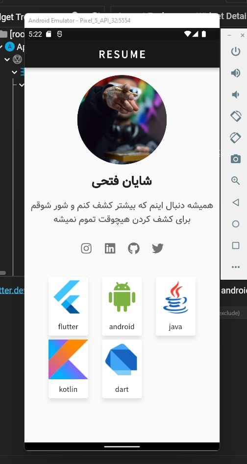 GitHub - SHAYAN-FATHI/MyFlutterCvVersion: I convert my cv from pdf to flutter app for the practice