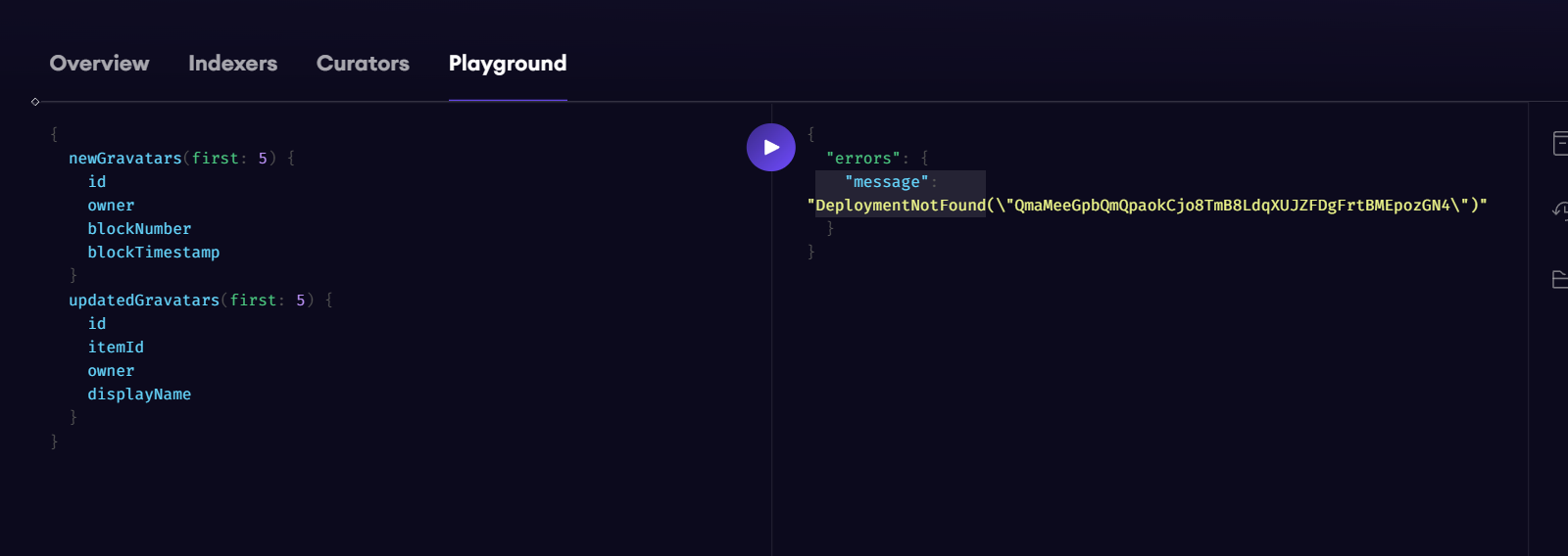 Query Error · Issue 4269 · Graphprotocol Graph Node · Github