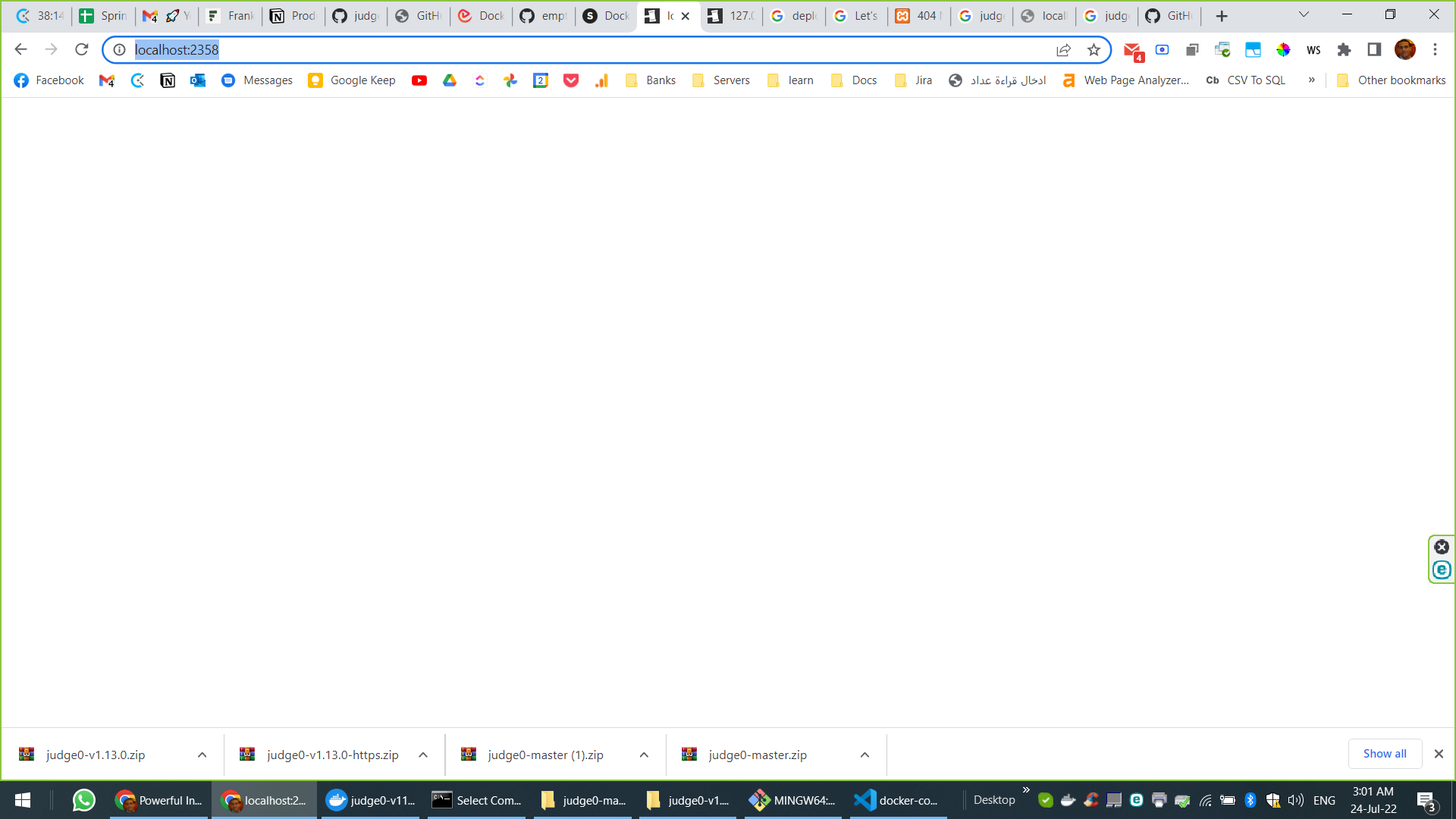 Empty Response On Localhost · Issue 351 · Judge0 Judge0 · Github