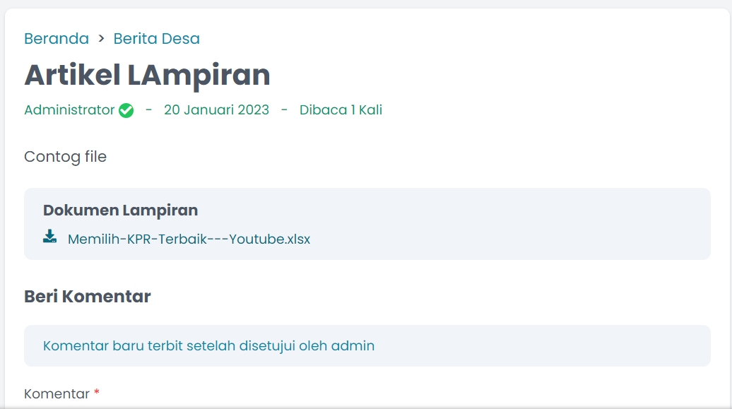 Link unduh/download tidak tampil pada artikel · Issue #6185 · OpenSID/OpenSID · GitHub