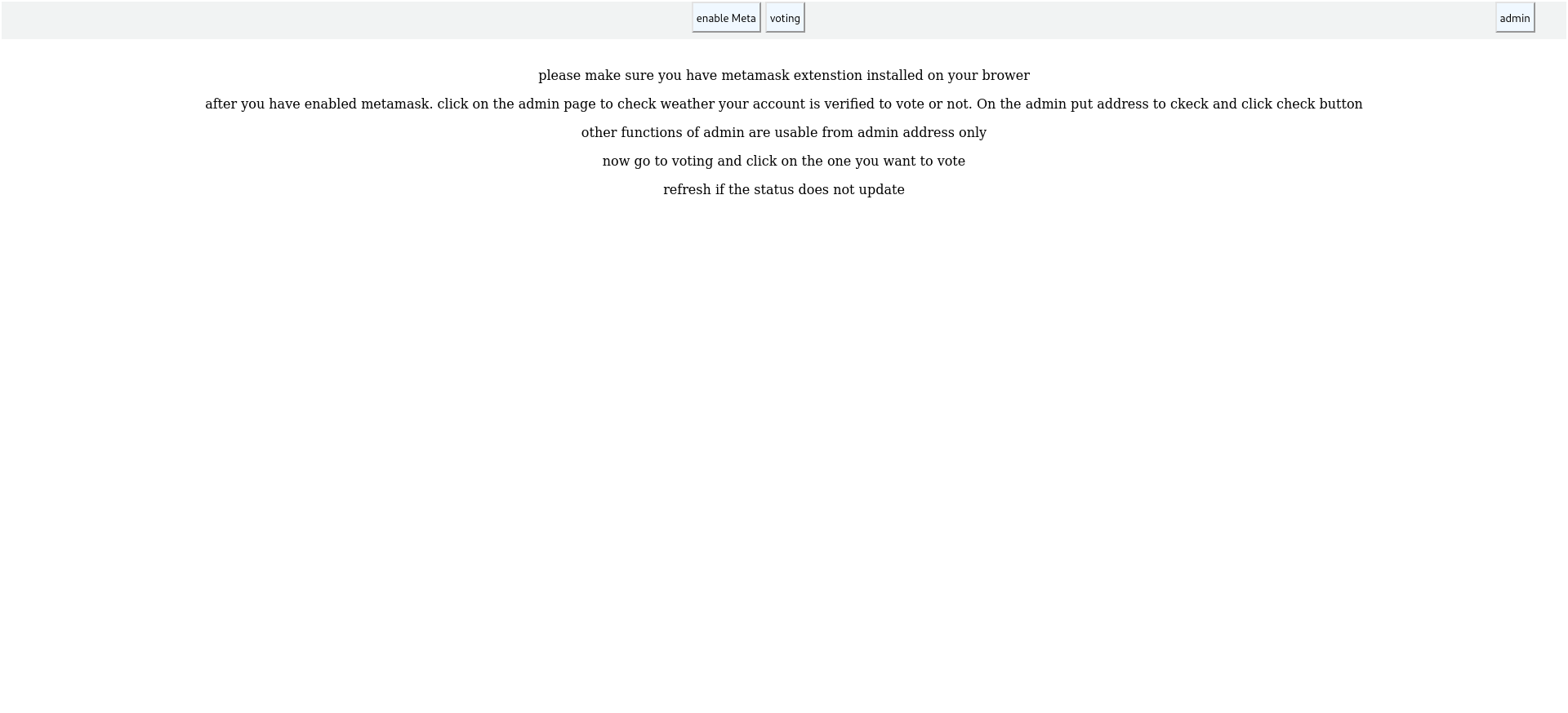 GitHub - nikhilKumar131/blockchainVoting: This is a basic voting website. It uses smartcontract ...