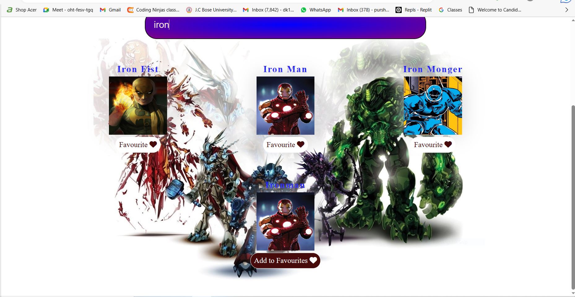 GitHub - patelsmuseum/superhero-hunter: A superhero hunter app