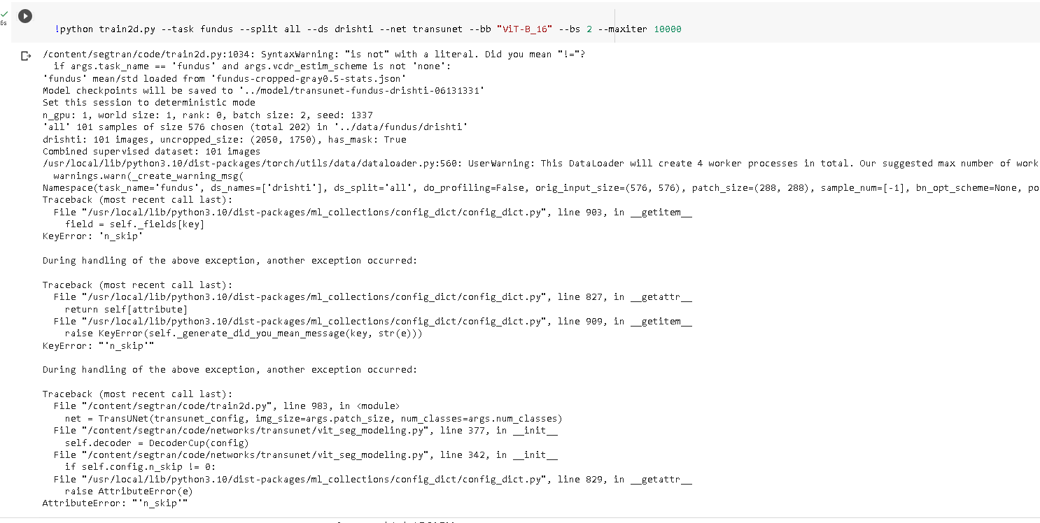 TRANSUNET SAYS KEY ERROR · Issue #45 · askerlee/segtran · GitHub