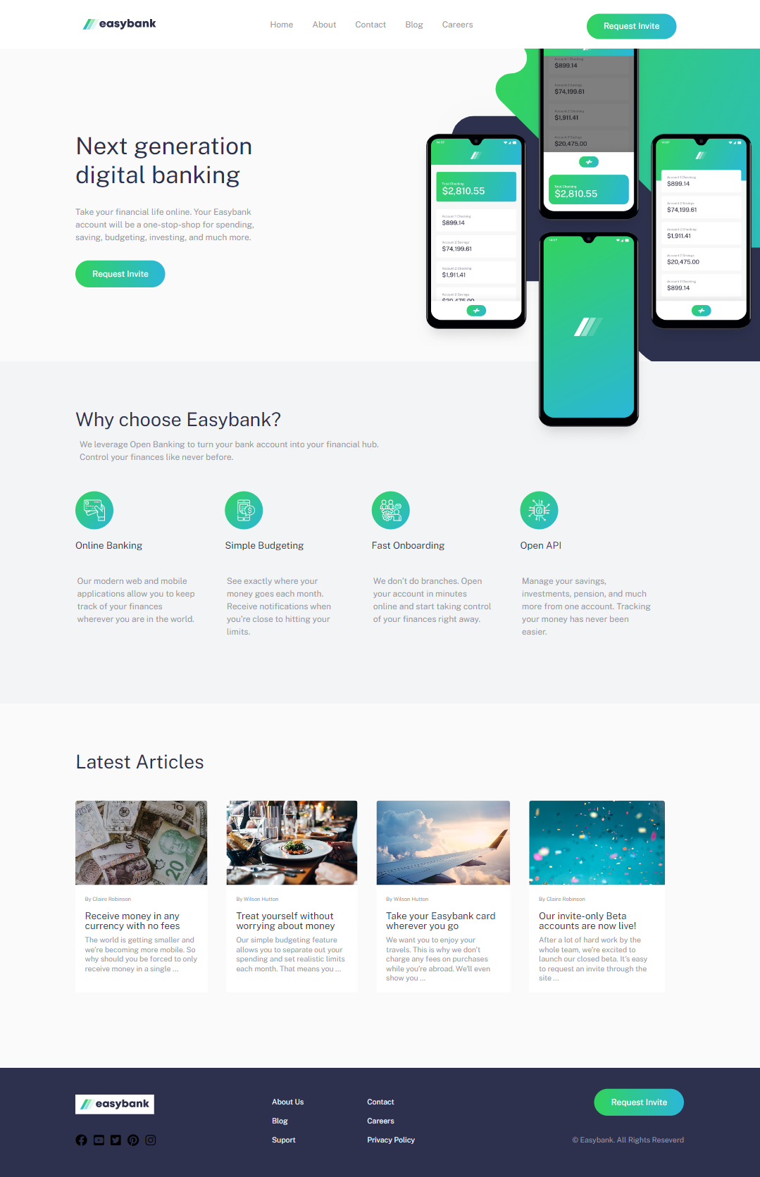 Github Jobemcamera Easybank Landing Page Desafio Frontendmentor Landing Page