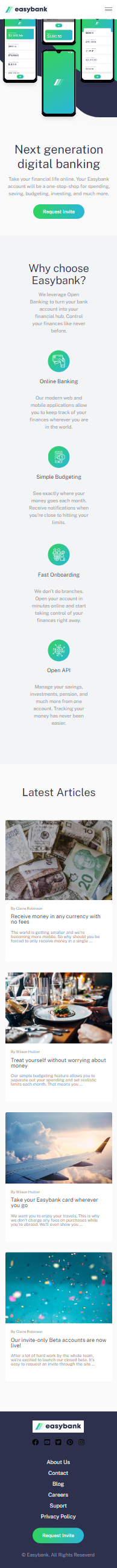Github Jobemcamera Easybank Landing Page Desafio Frontendmentor Landing Page