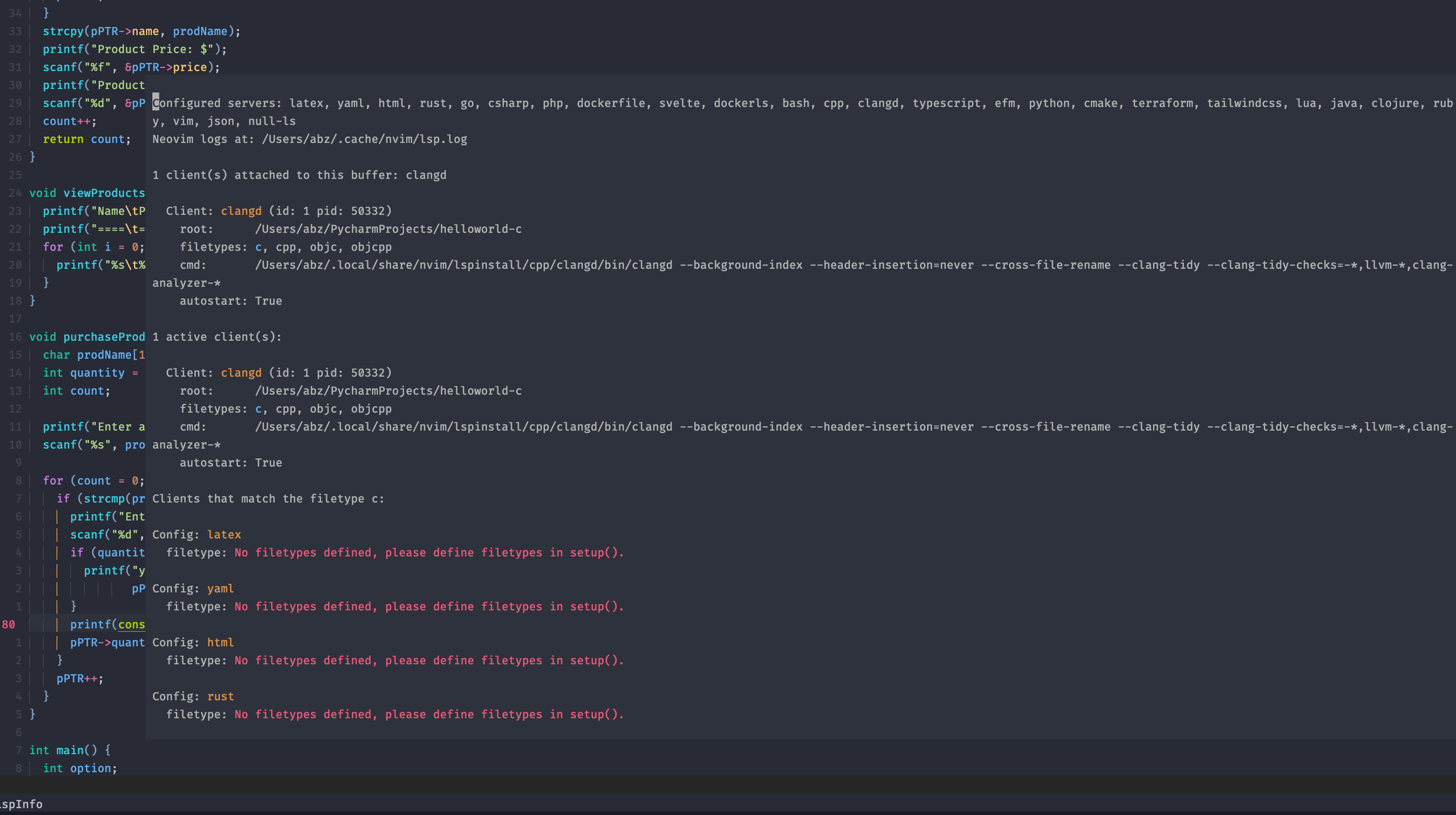 the latest commit causes errors in `c` · Issue #64 · ray-x/lsp ...