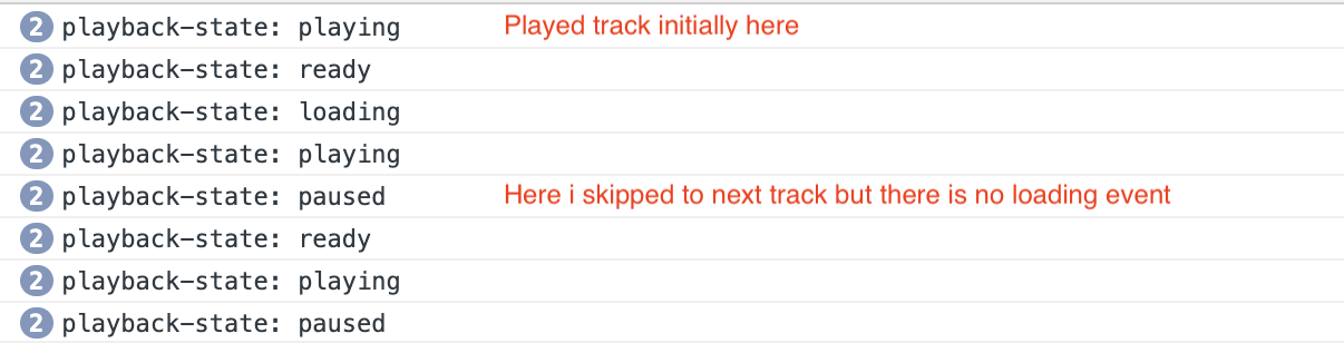 playback-state listener not giving proper status in ios · Issue #610 · doublesymmetry/react ...
