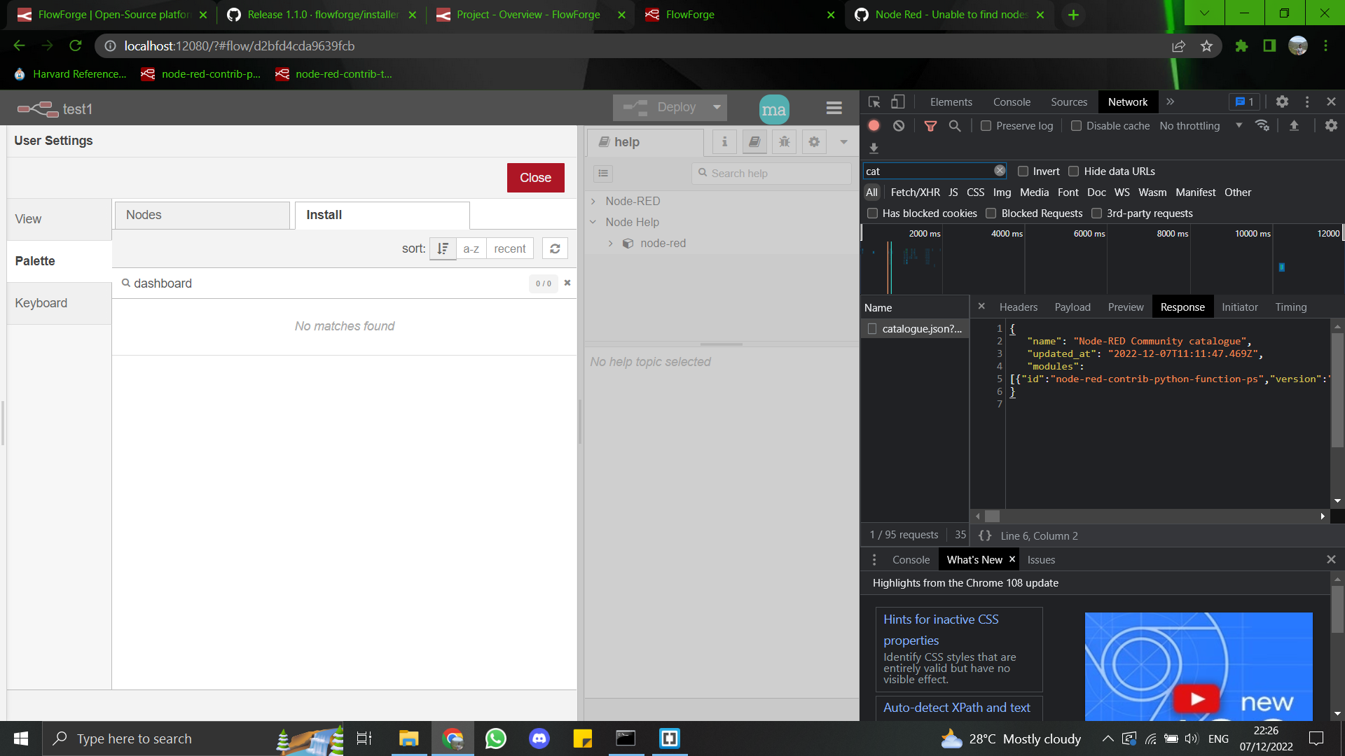 Node Red - Unable to find nodes in Manage Pallet > Install Nodes · Issue #1367 · FlowFuse ...