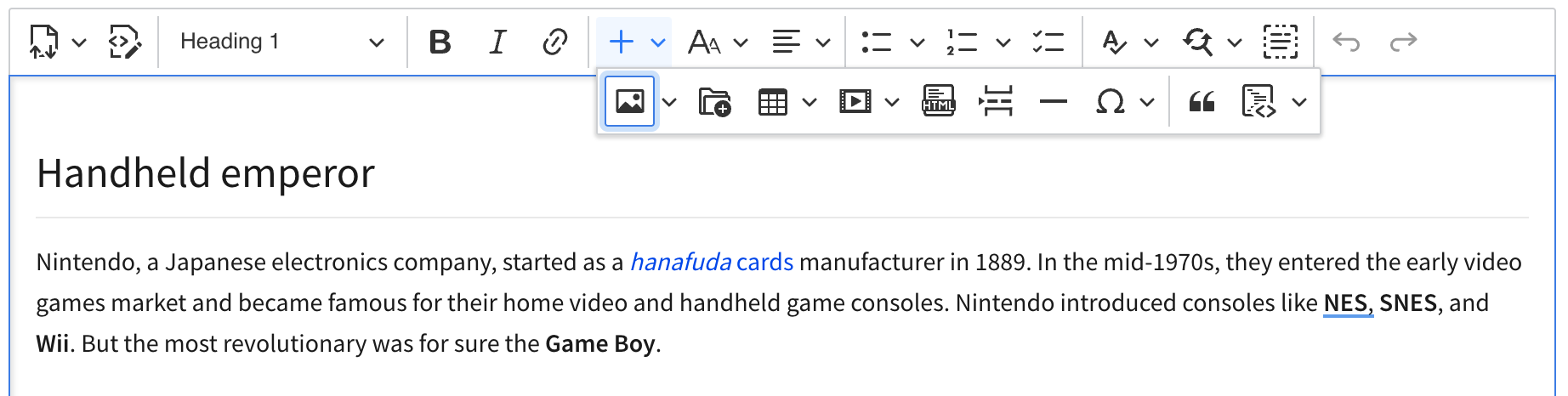 Declarative nested toolbars · Issue #12490 · ckeditor/ckeditor5 · GitHub