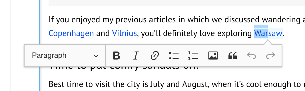 Link highlight resembles the selection · Issue #3405 · ckeditor ...