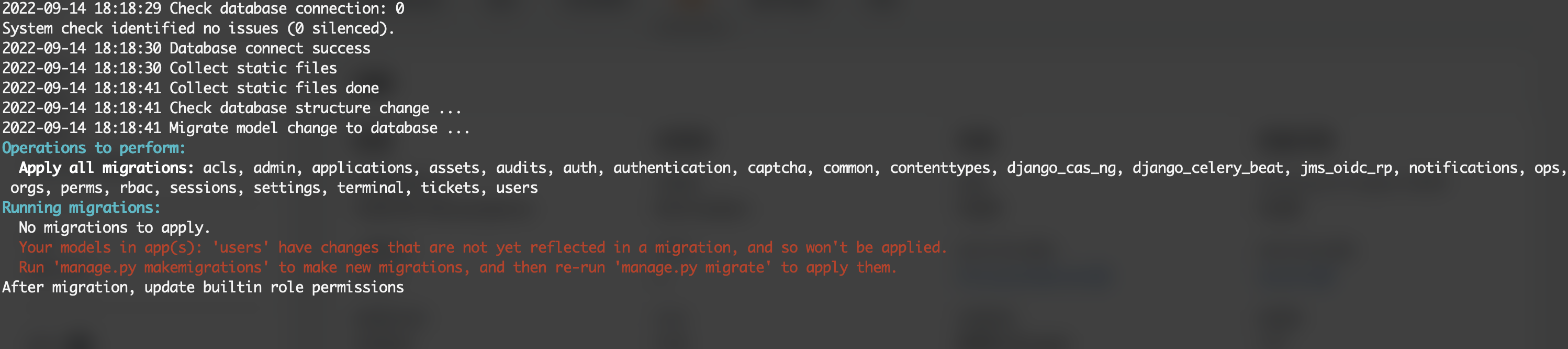 [Question] core服务启动失败 · Issue #8863 · jumpserver/jumpserver · GitHub