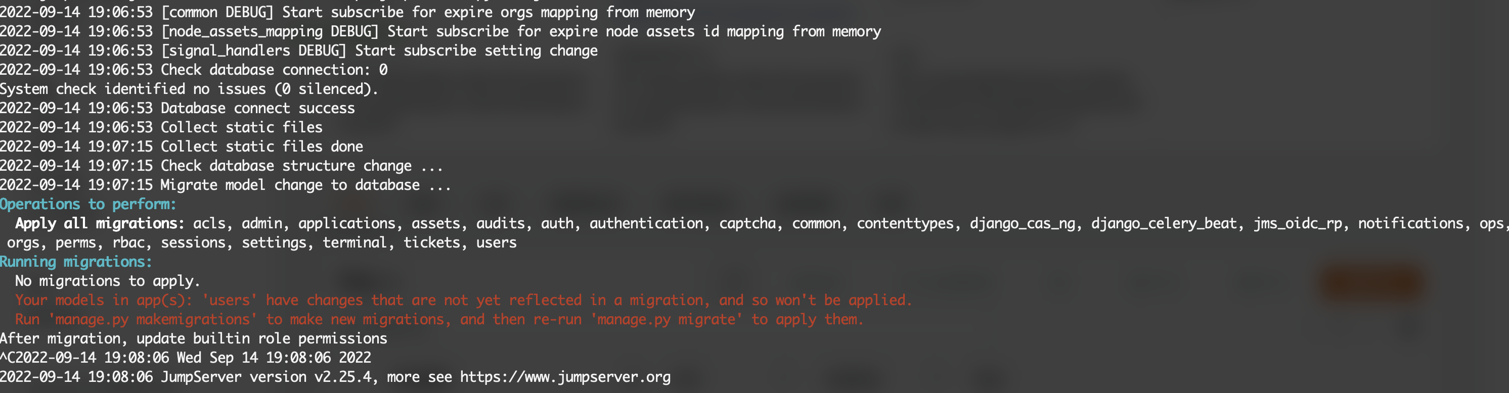 [Question] core服务启动失败 · Issue #8863 · jumpserver/jumpserver · GitHub