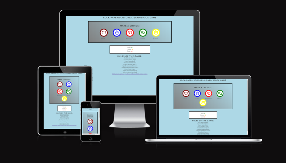 GitHub - Neillcllghn/Rock_Paper_Scissors_Lizard_Spock_CI_Project: Portfolio Project 2 for CI ...
