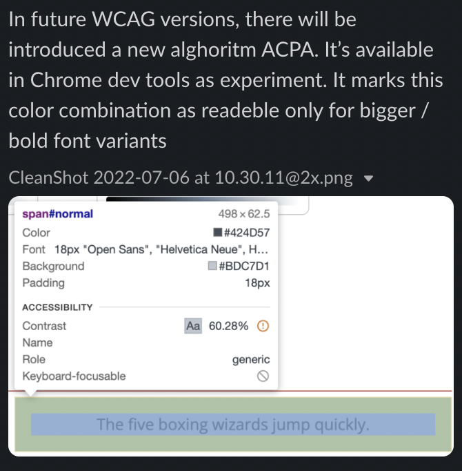 [Design Tokens] Adjust the palette colors to the ACPA (WCAG 3.0 ...