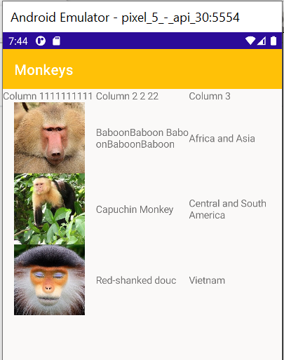 Collectionview Support Column Header · Issue 9160 · Dotnetmaui · Github