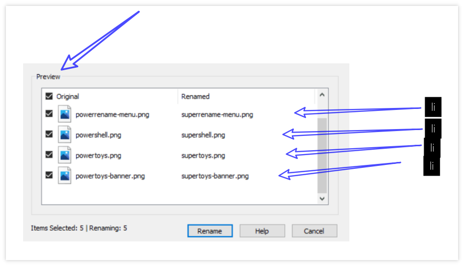 [PowerRename] : add interactive/visual style for preview · Issue #12831 · microsoft/PowerToys ...