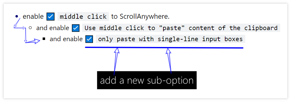 Suboptions: Middle-click paste only works with single-line input boxes ! · Issue #48 ...
