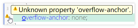 Update CSS Linter for `overflow-anchor` · Issue #1036 · openstyles/stylus · GitHub