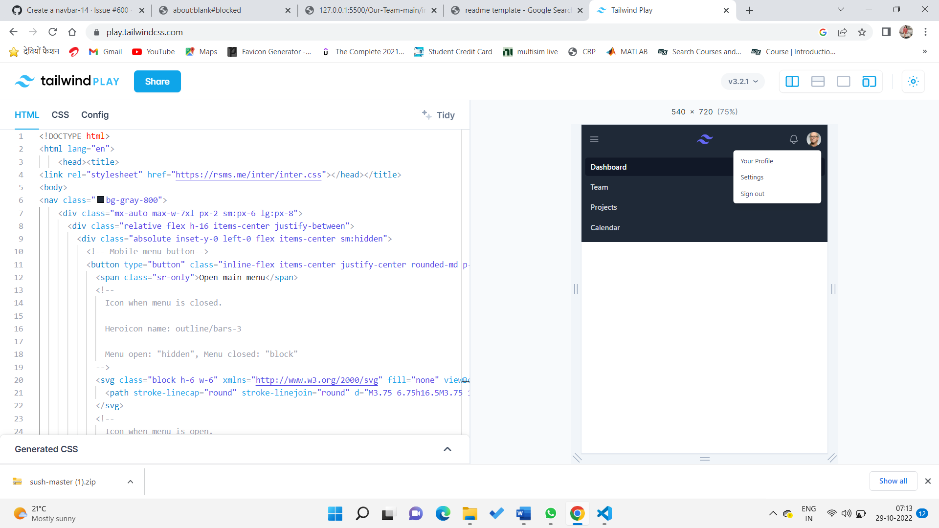 Create a navbar-14 · Issue #600 · Clueless-Community/seamless-ui · GitHub
