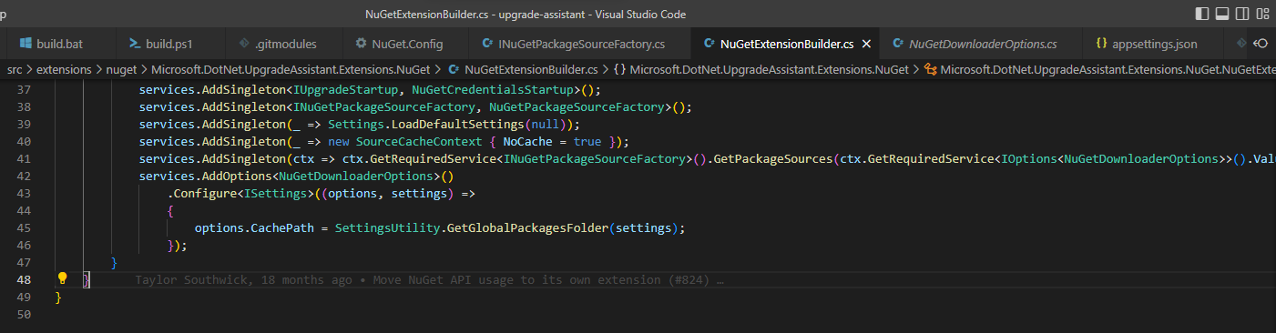 Not able set external repository path · Issue #1427 · dotnet/upgrade-assistant · GitHub