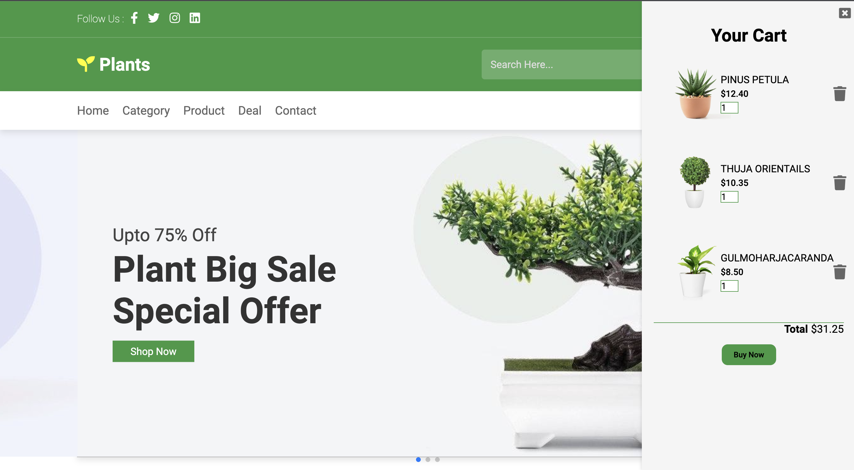 GitHub - akshaydeepakpawar/Plant-nursing-web-frontend: Responsive ...