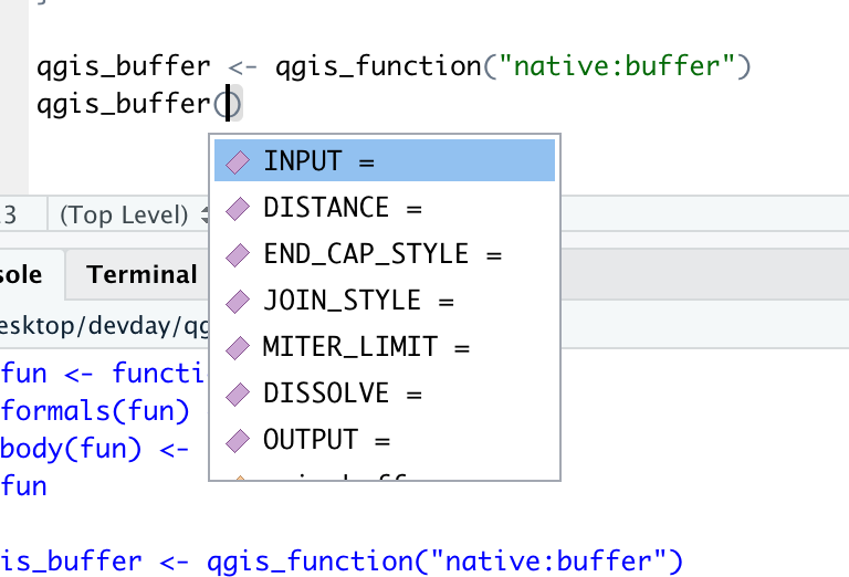 Create R calls for each QGIS function? · Issue #15 · r-spatial/qgisprocess · GitHub