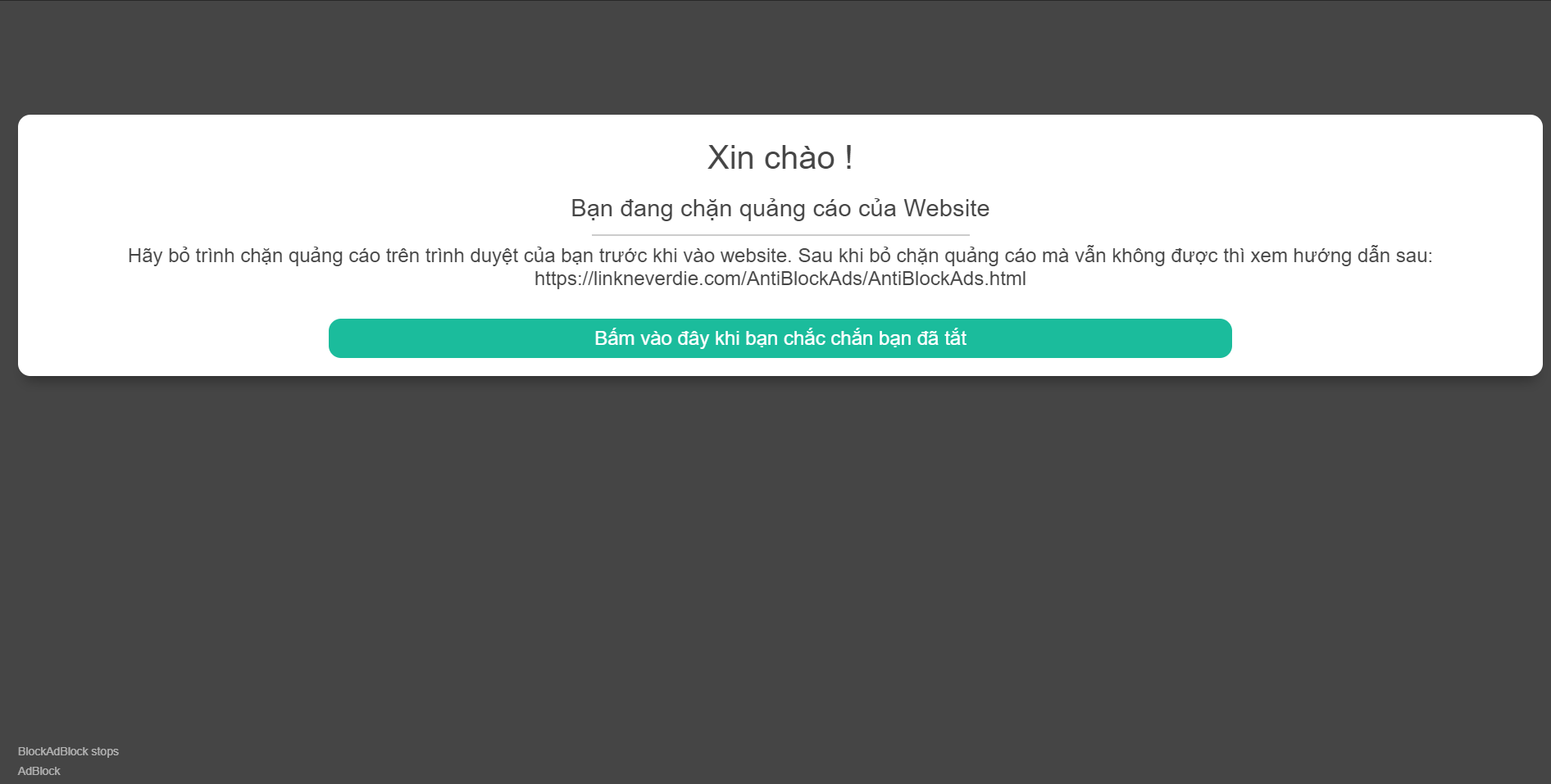 linkneverdie.com - Anti Adblock Script · Issue #5823 · AdguardTeam ...