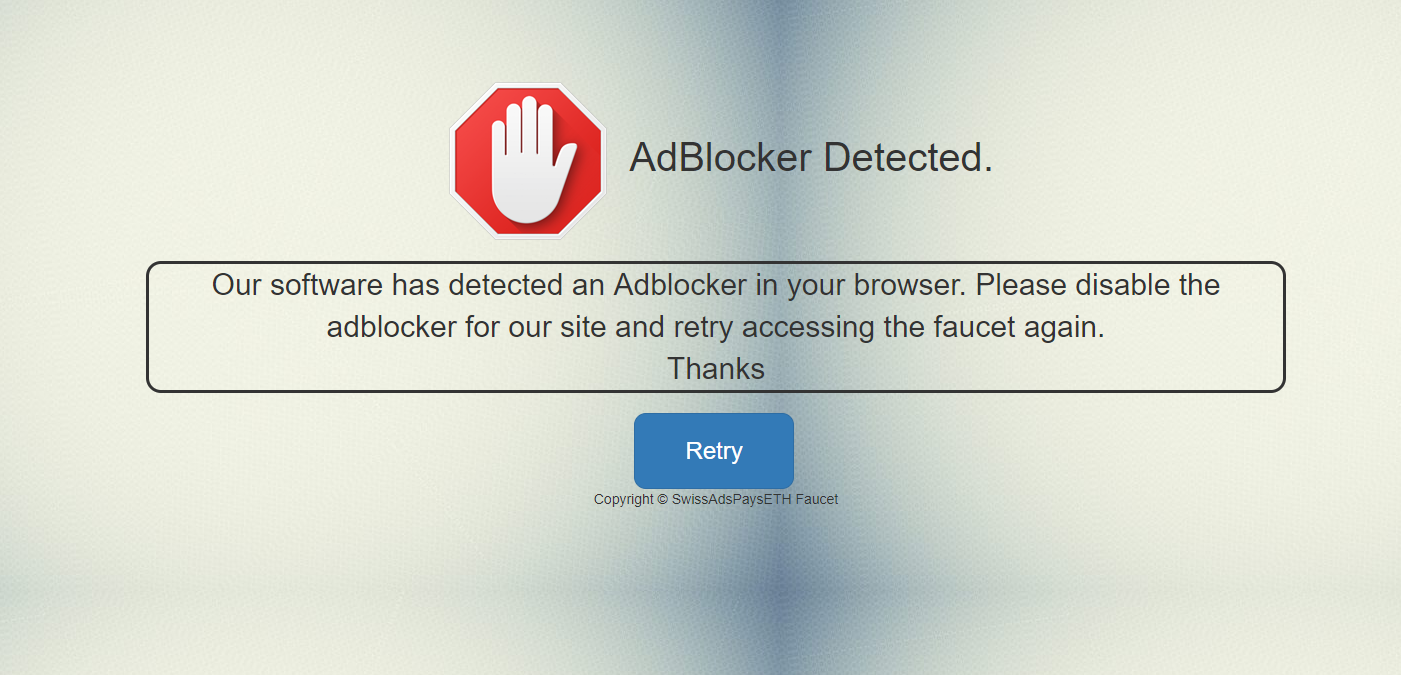 swissadspaysethfaucet.com - Anti Adblock Script · Issue #6059 · AdguardTeam/AdguardFilters · GitHub