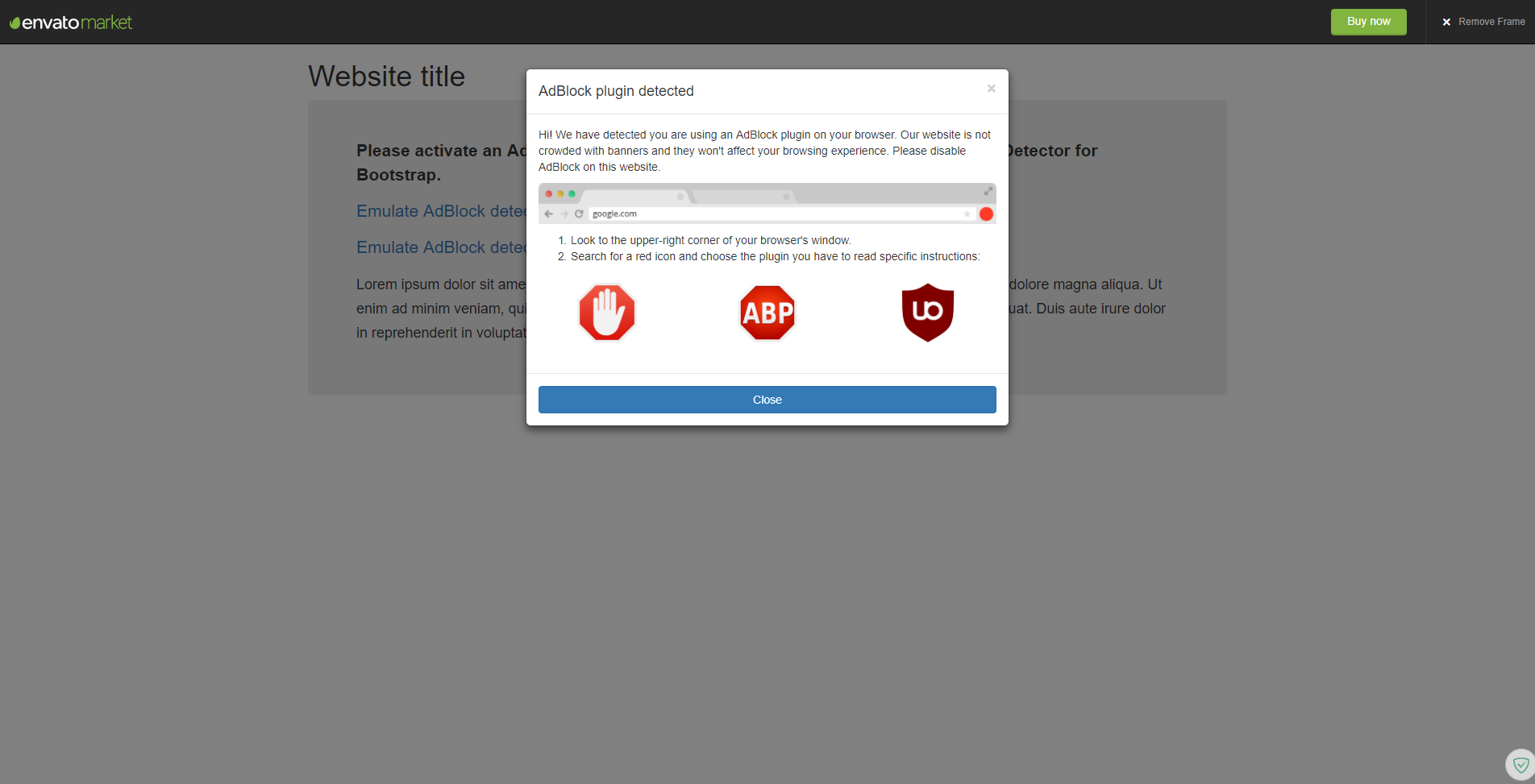 The Ultimate Adblock Detector for Bootstrap - Anti Adblock Script ...