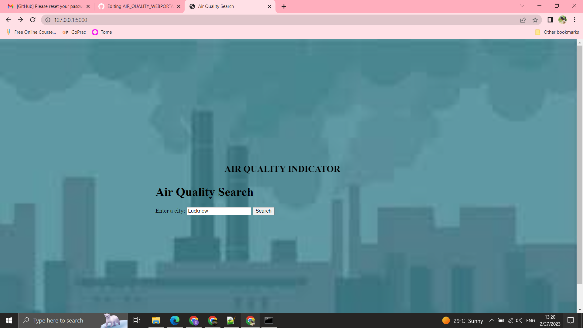 GitHub - Chandana1502/AIR_QUALITY_WEBPORTAL