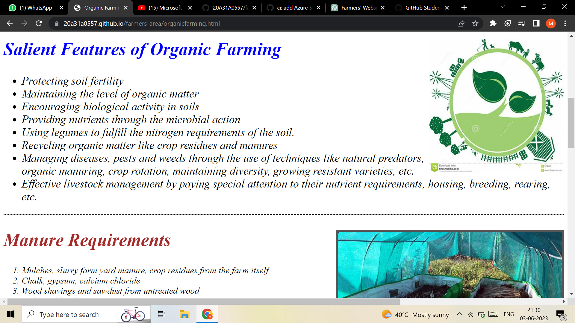 GitHub - 20A31A0557/farmers-area: Here I created a website with AZURE ...