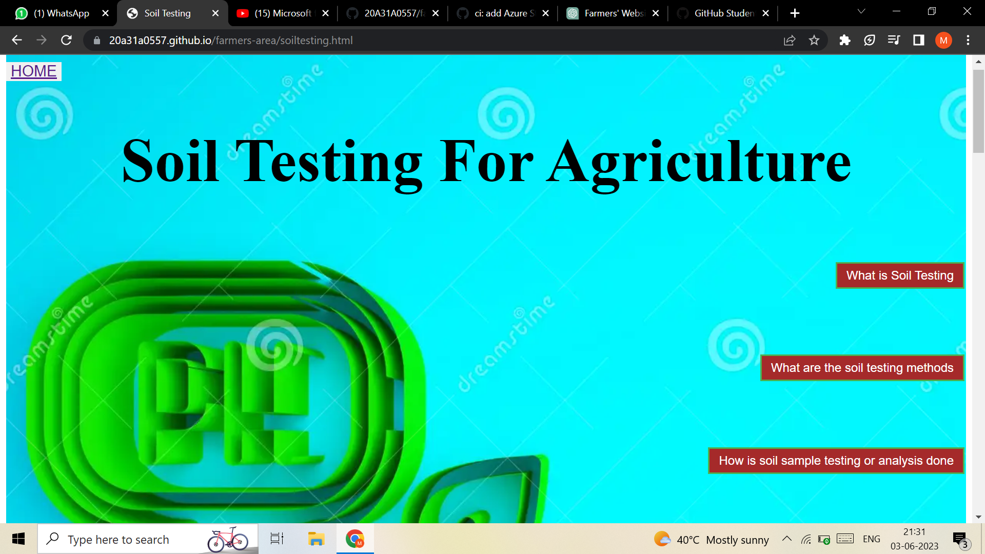 GitHub - 20A31A0557/farmers-area: Here I created a website with AZURE ...