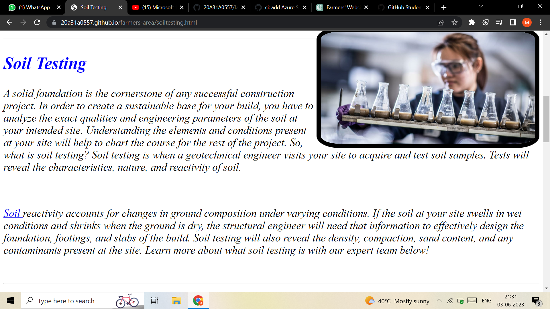 GitHub - 20A31A0557/farmers-area: Here I created a website with AZURE CHATBOT named farmers area ...