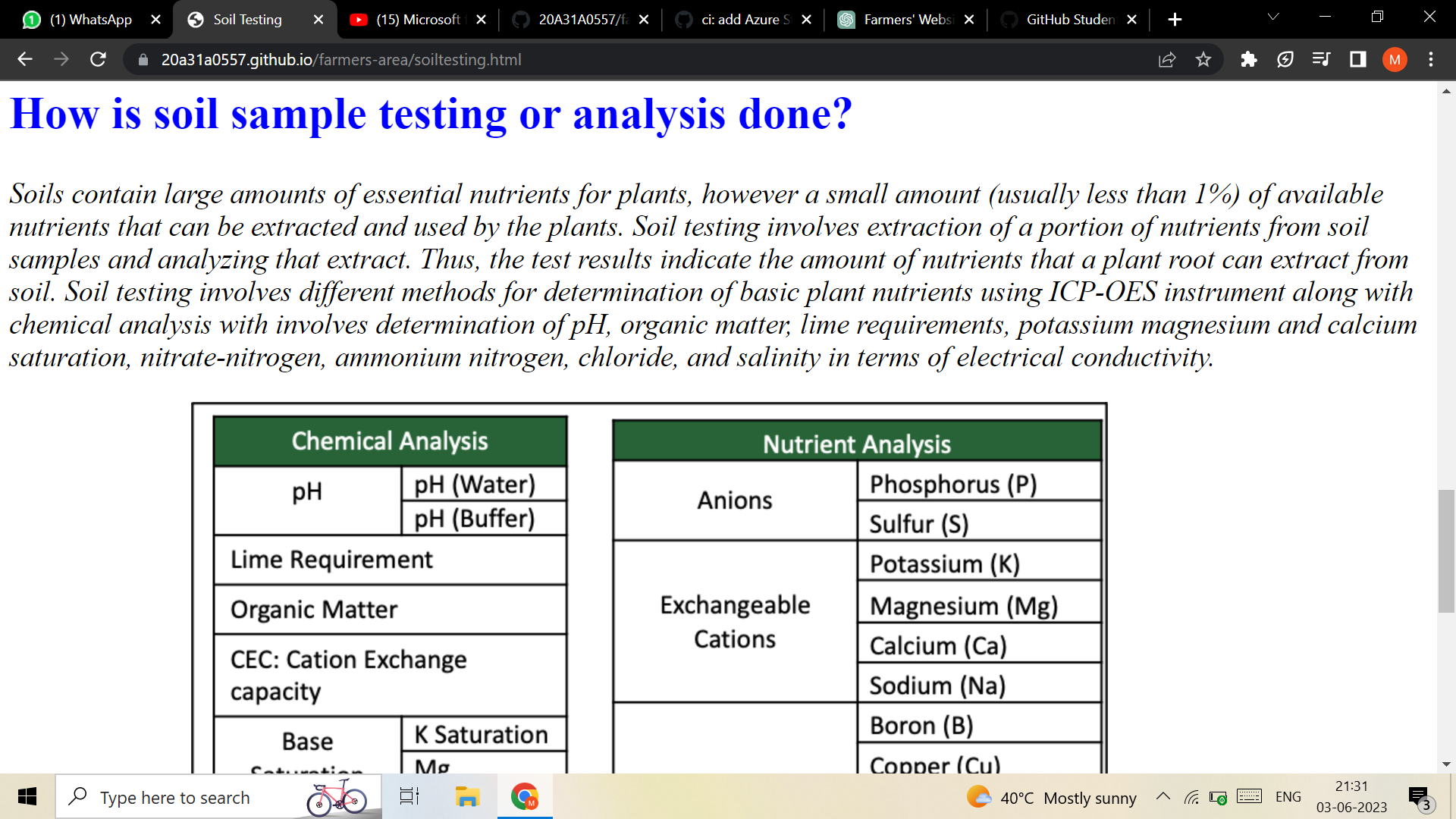 GitHub - 20A31A0557/farmers-area: Here I created a website with AZURE CHATBOT named farmers area ...