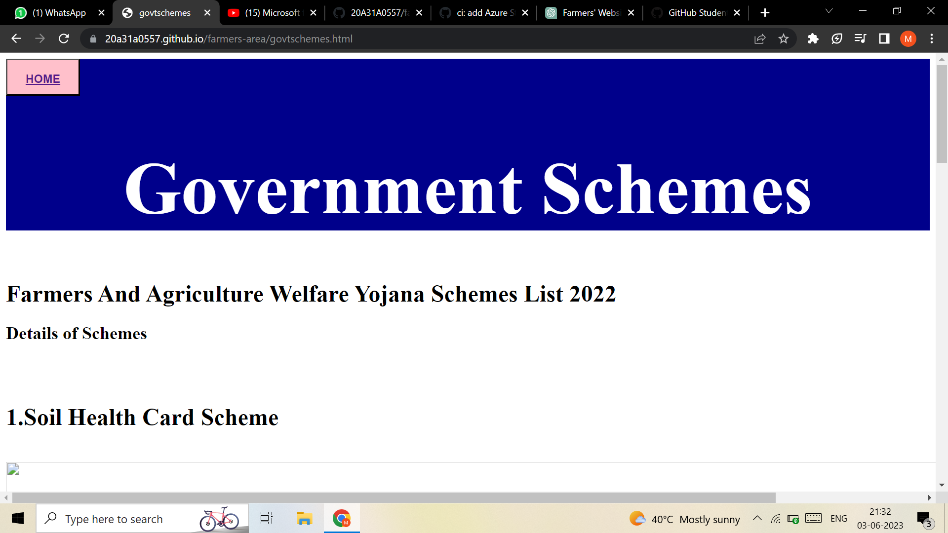 GitHub - 20A31A0557/farmers-area: Here I created a website with AZURE ...