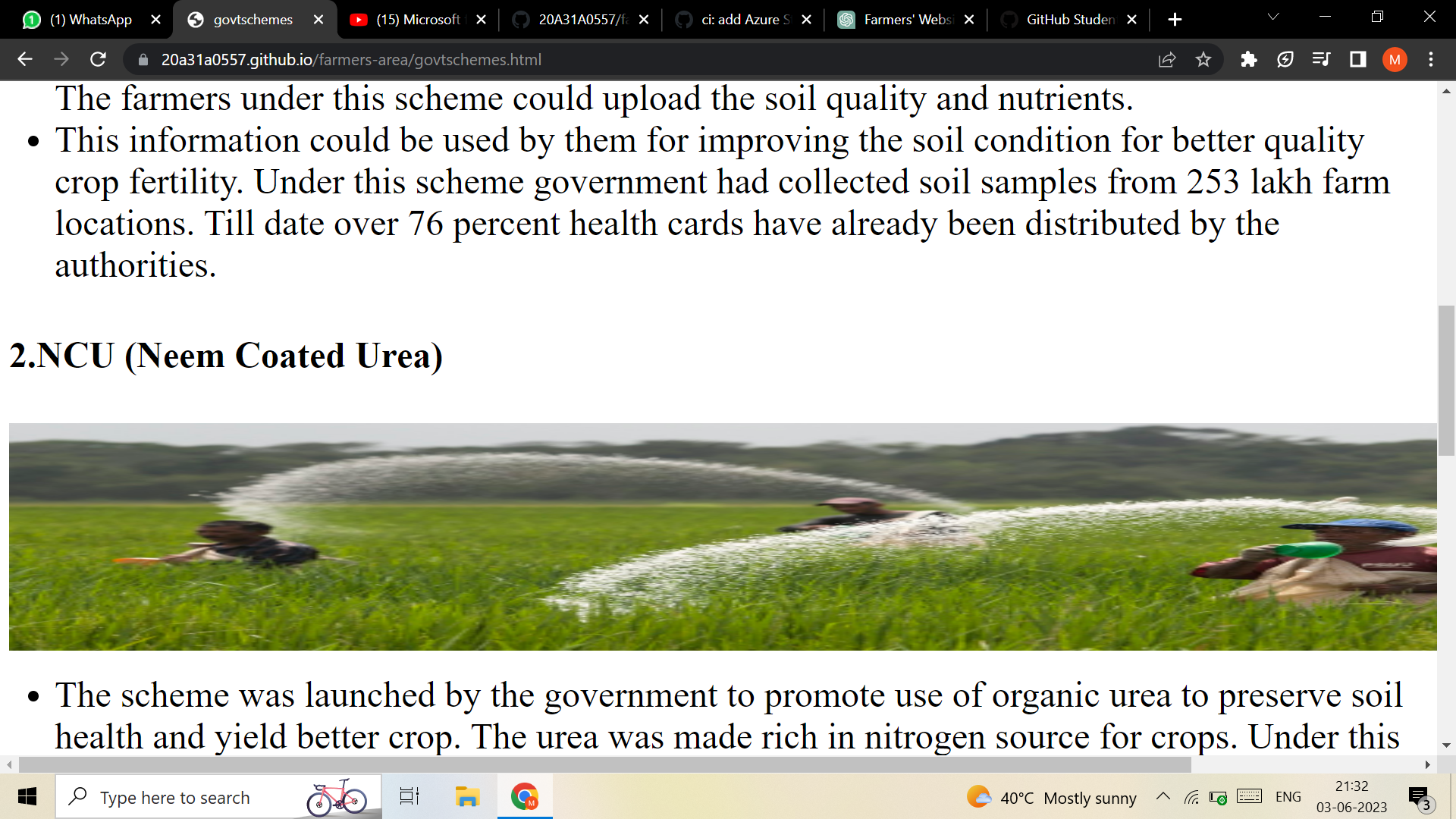 GitHub - 20A31A0557/farmers-area: Here I created a website with AZURE ...