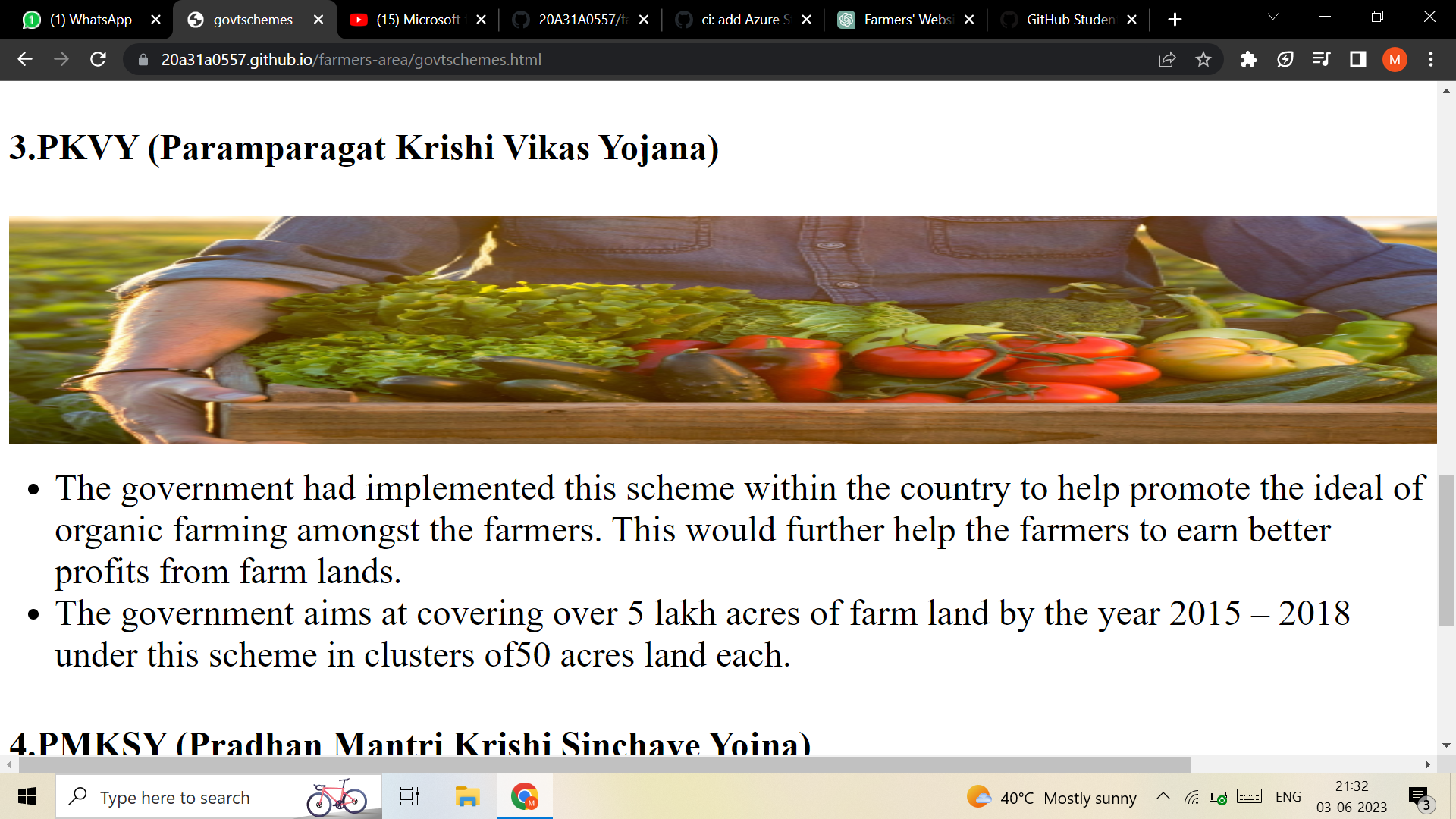 GitHub - 20A31A0557/farmers-area: Here I created a website with AZURE ...