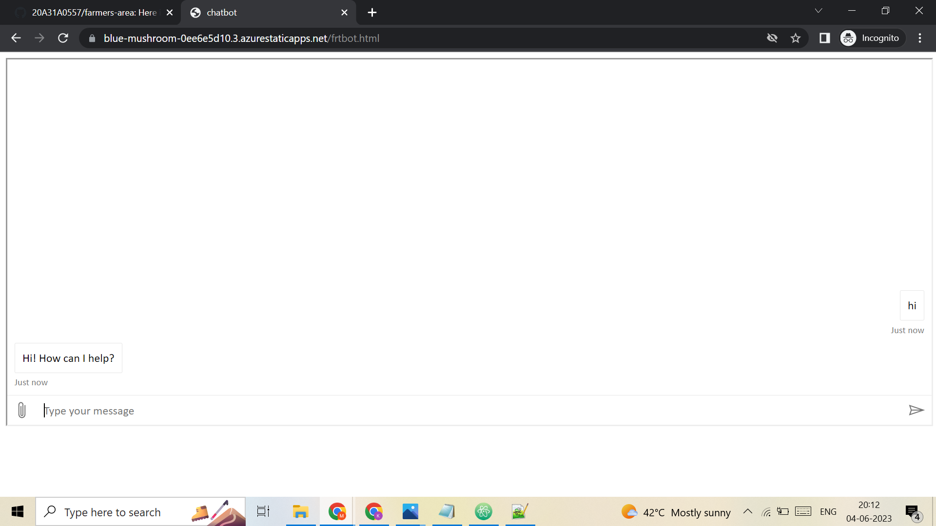 GitHub - 20A31A0557/farmers-area: Here I created a website with AZURE ...