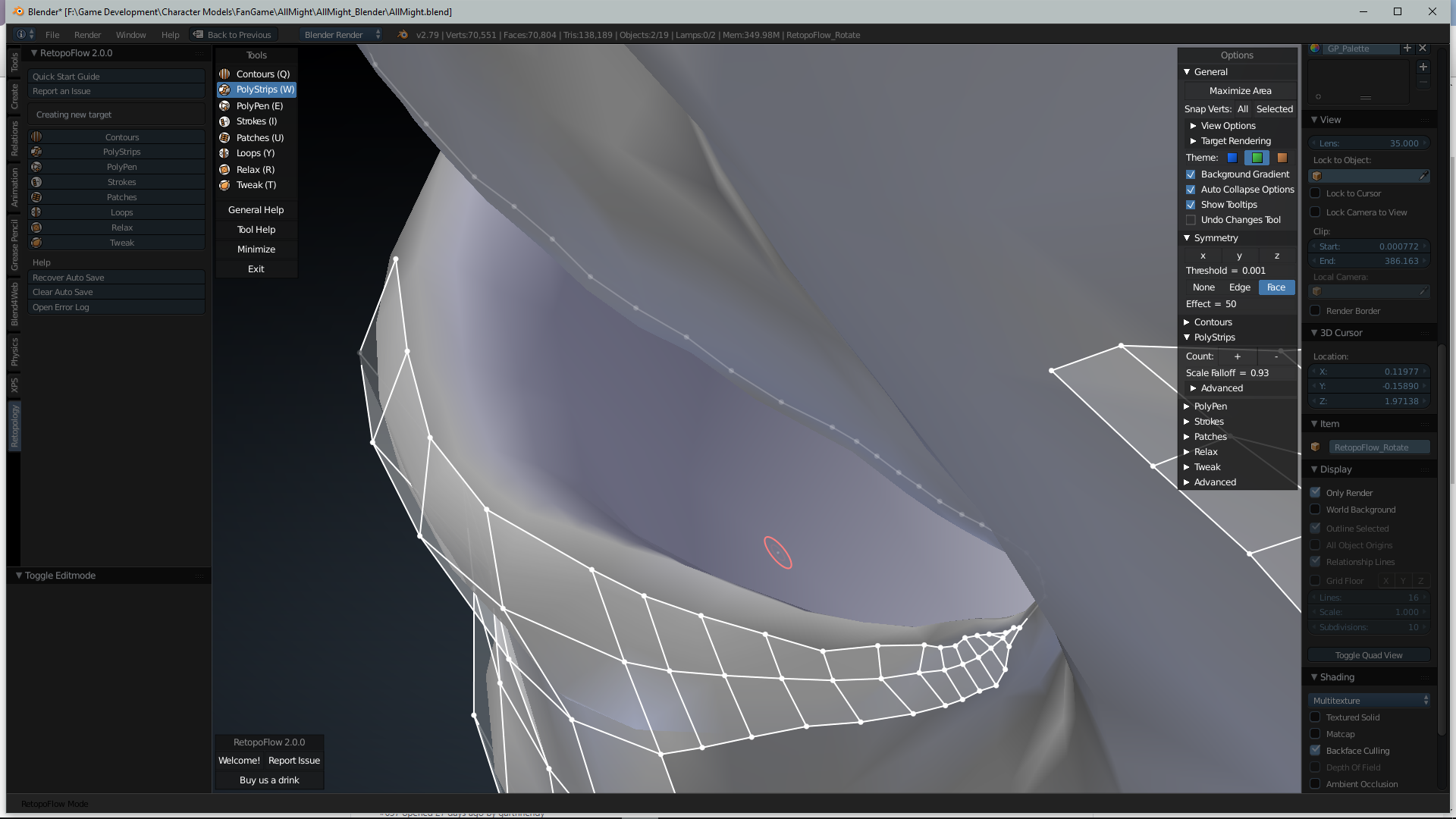Retopoflow Not Conforming to Surface · Issue #653 · CGCookie/retopoflow · GitHub