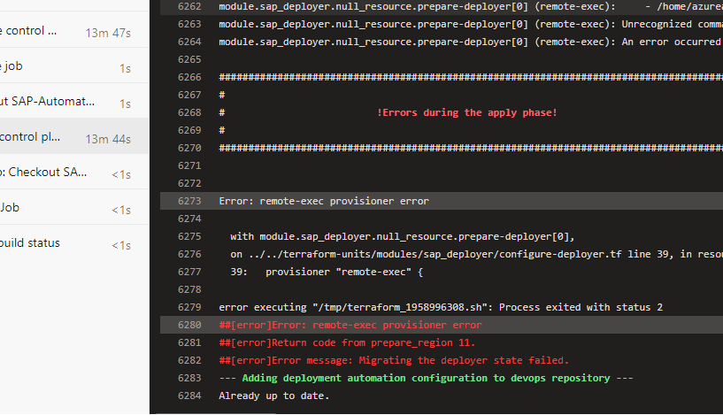 Sap Automation Deployment Issue · Issue 228 · Azure Sap Automation · Github