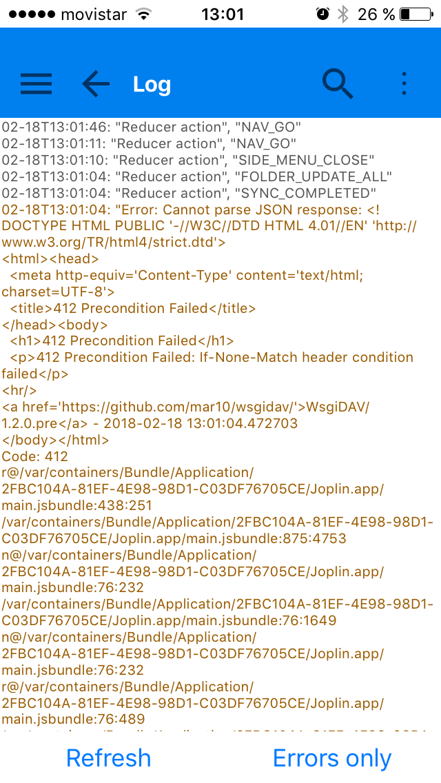 iOS sync troubles · Issue #232 · laurent22/joplin · GitHub
