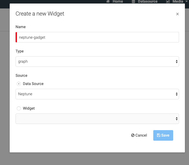 Save button is grayed out (disabled) in the “Create New Widget” dialog popup · Issue #213 ...