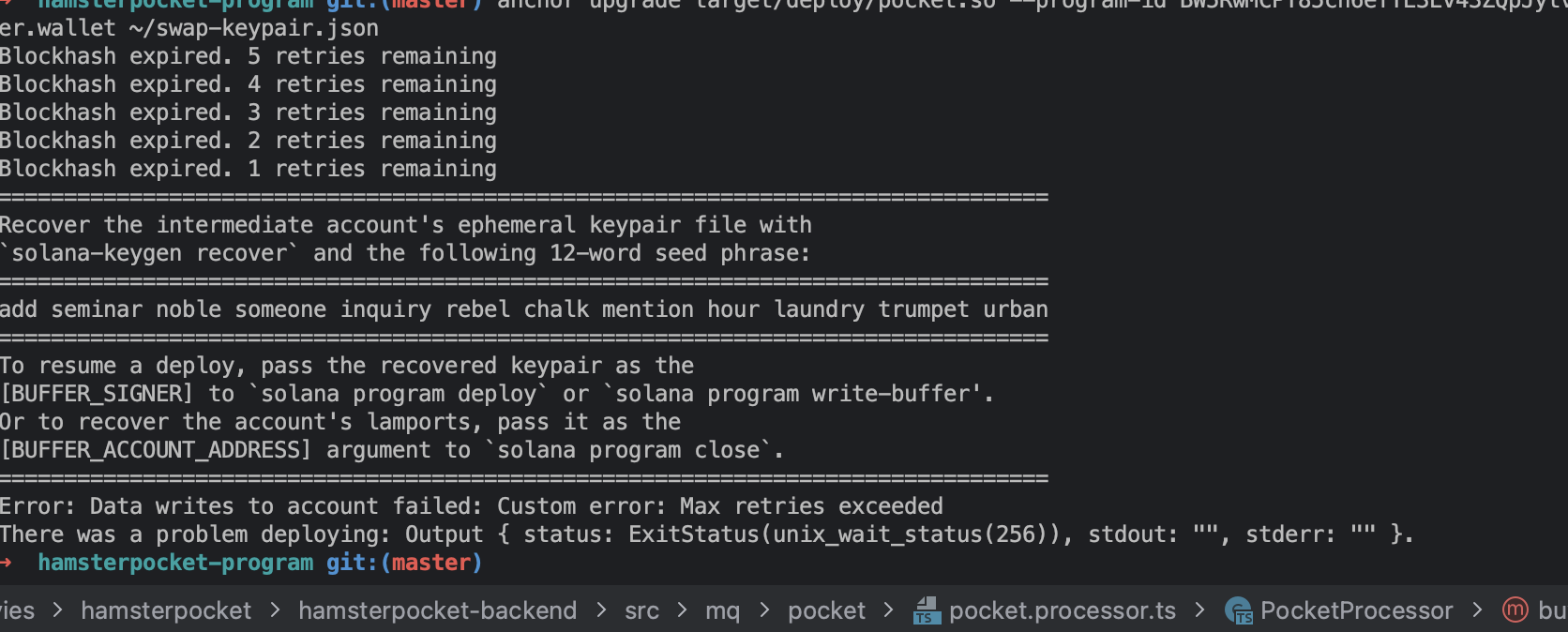 [Feature Request] Blockhash expired. 5 retries remaining. · Issue ...