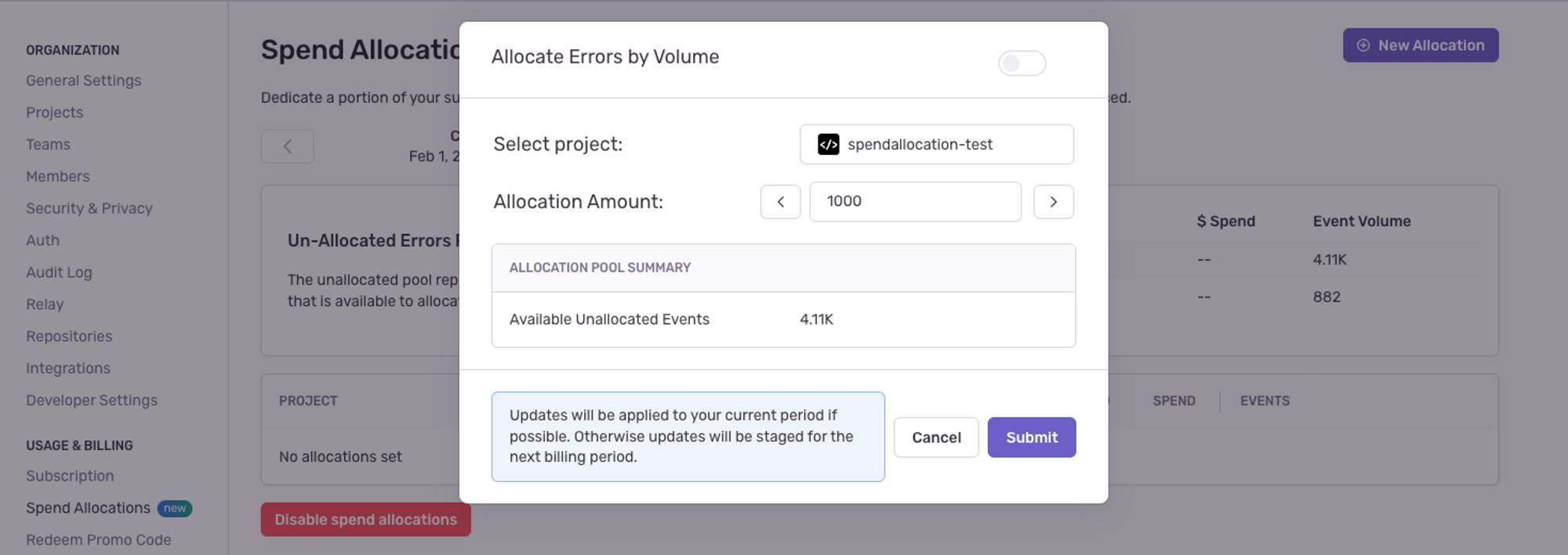 Spend Allocation - Beta Launch · getsentry sentry · Discussion #44562 · GitHub