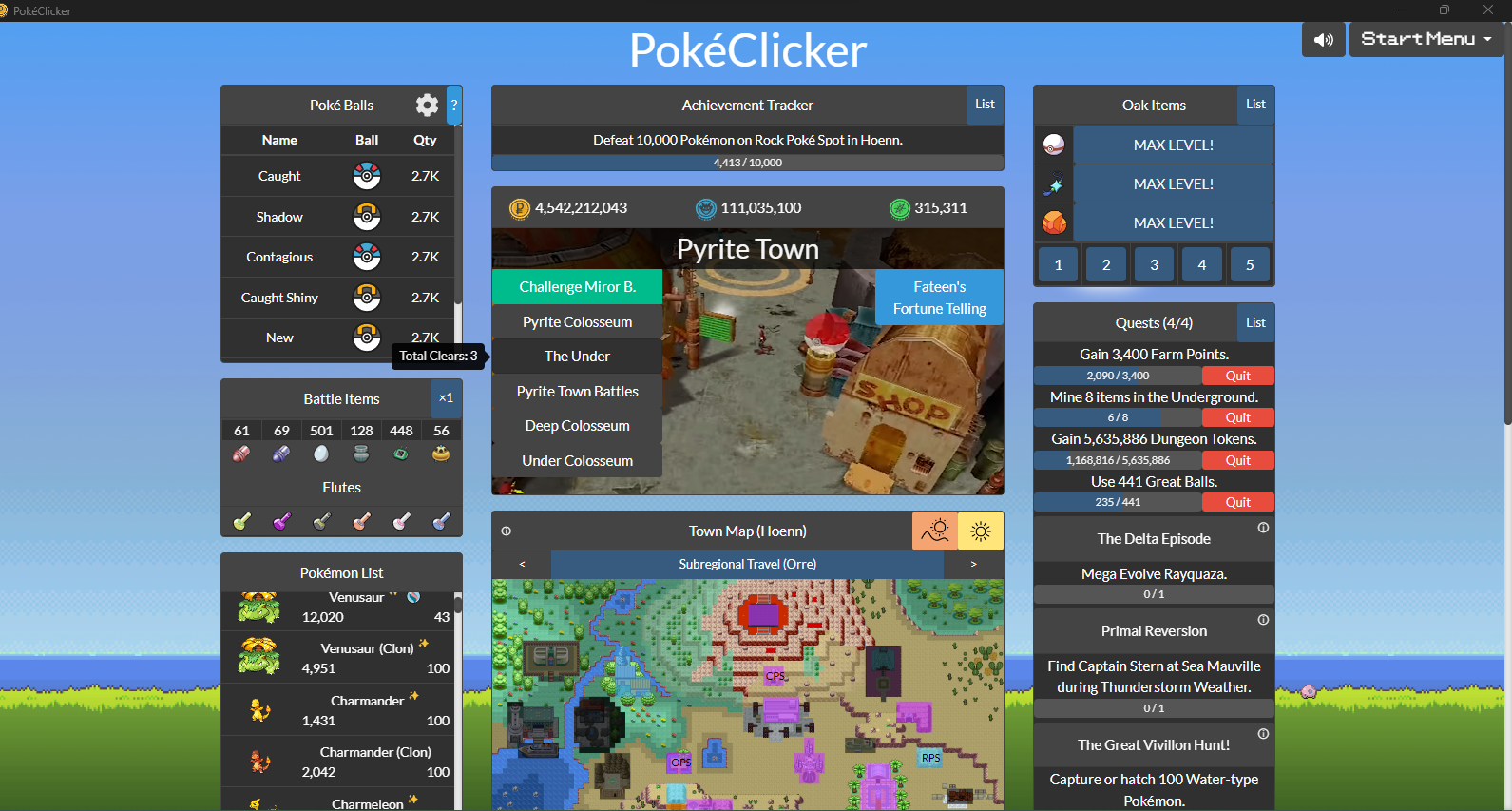 [Bug]: Pyrite colosseum has bugs with the counter · Issue #4718 · pokeclicker/pokeclicker · GitHub